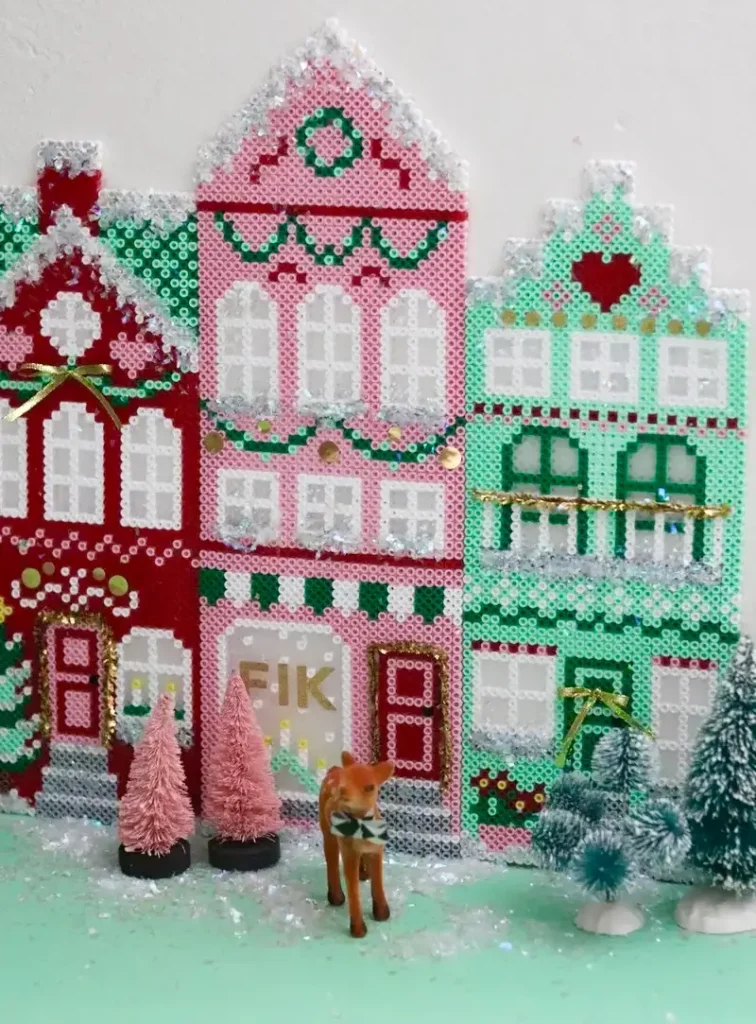 Pärlmönster JULSTAD - Kreativa Karin